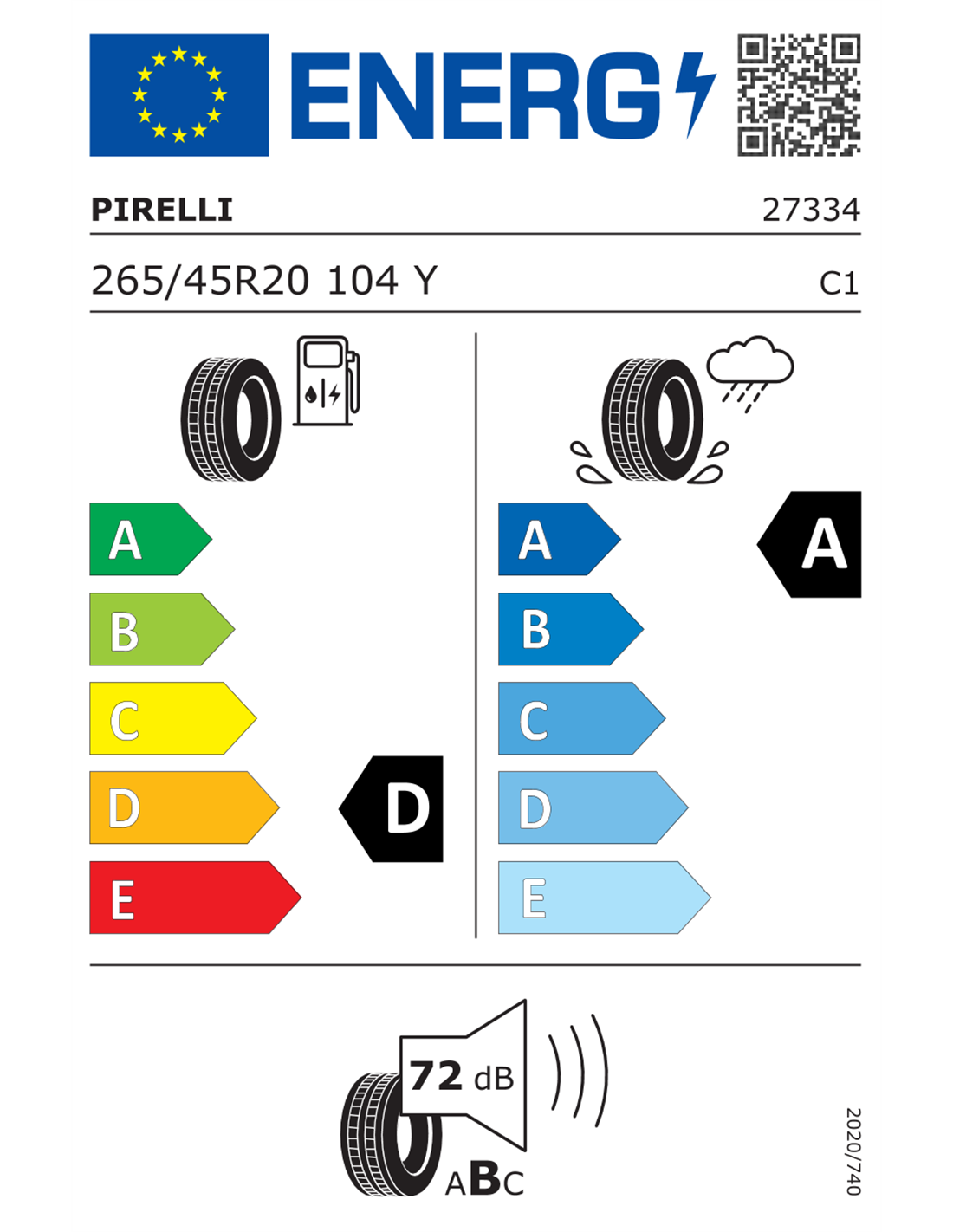 Anvelope PIRELLI SCORPION VERDE (MO) 265/45 R20 104Y